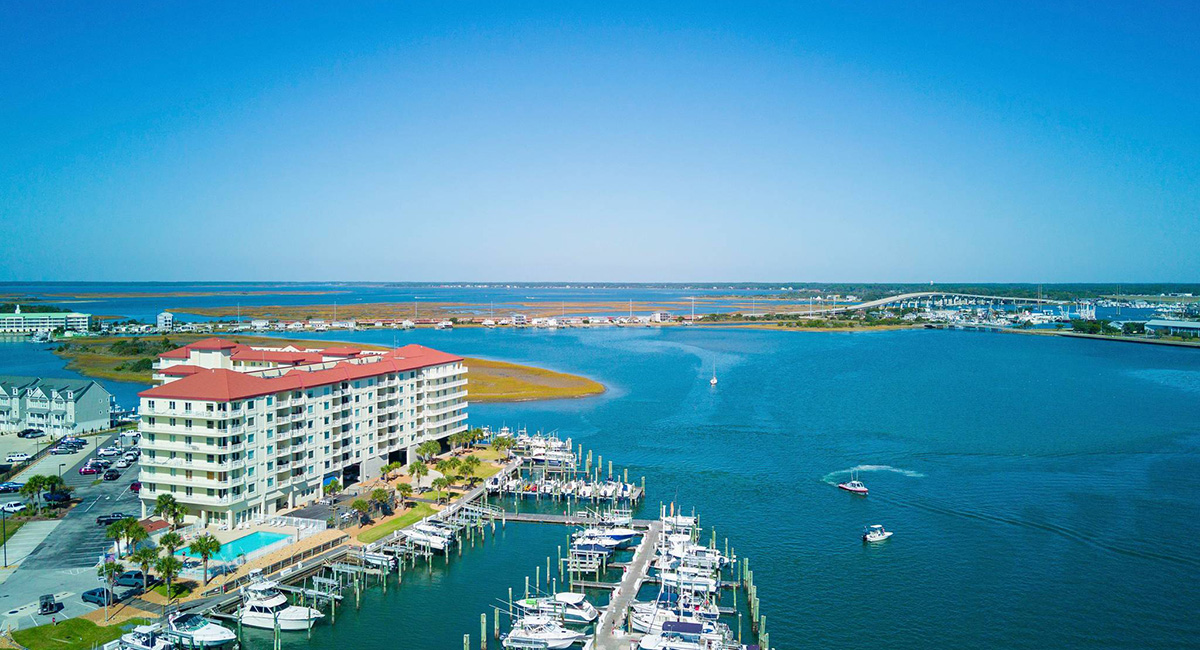 Old Towne Yacht Club Condos on Radio Island in Beaufort, NC
